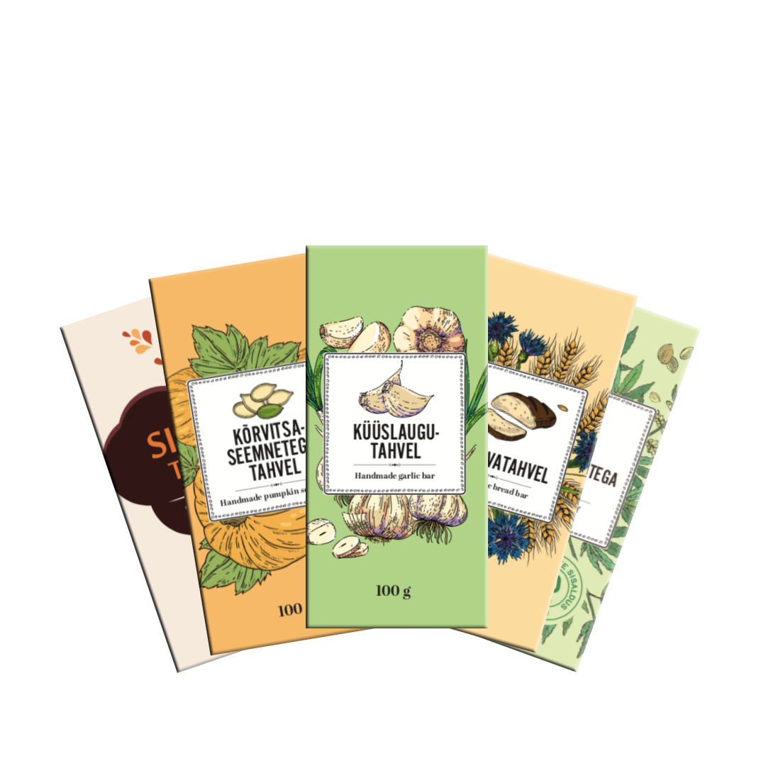 Erinevad 100g šokolaaditahvlid Kõlleste Kommimeistrid – Kommid